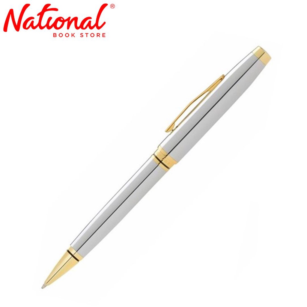 Cross Coventry Medalist Fine Ballpoint Pen Chrome/Gold CAT0662-2 ...