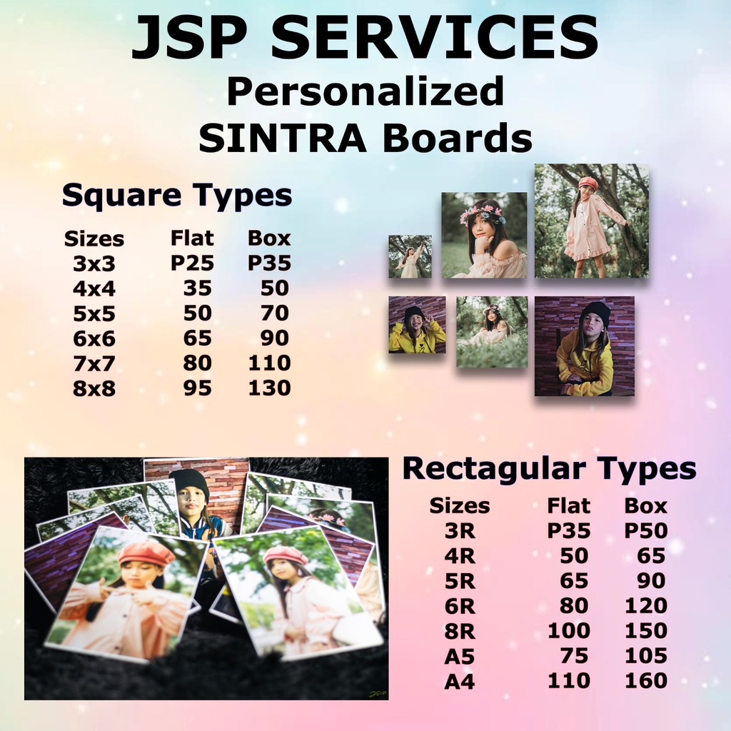 Photo Tiles on SINTRA board | Shopee Philippines