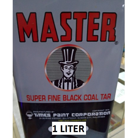 Master 1LTR Black Coal Tar Super Fine / Alkitran | Shopee Philippines