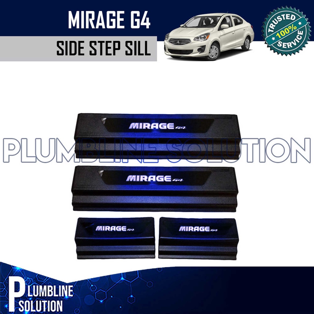 Side Step Sill for Mitsubishi Mirage G4 / Hatchback 2014 - Onwards With ...