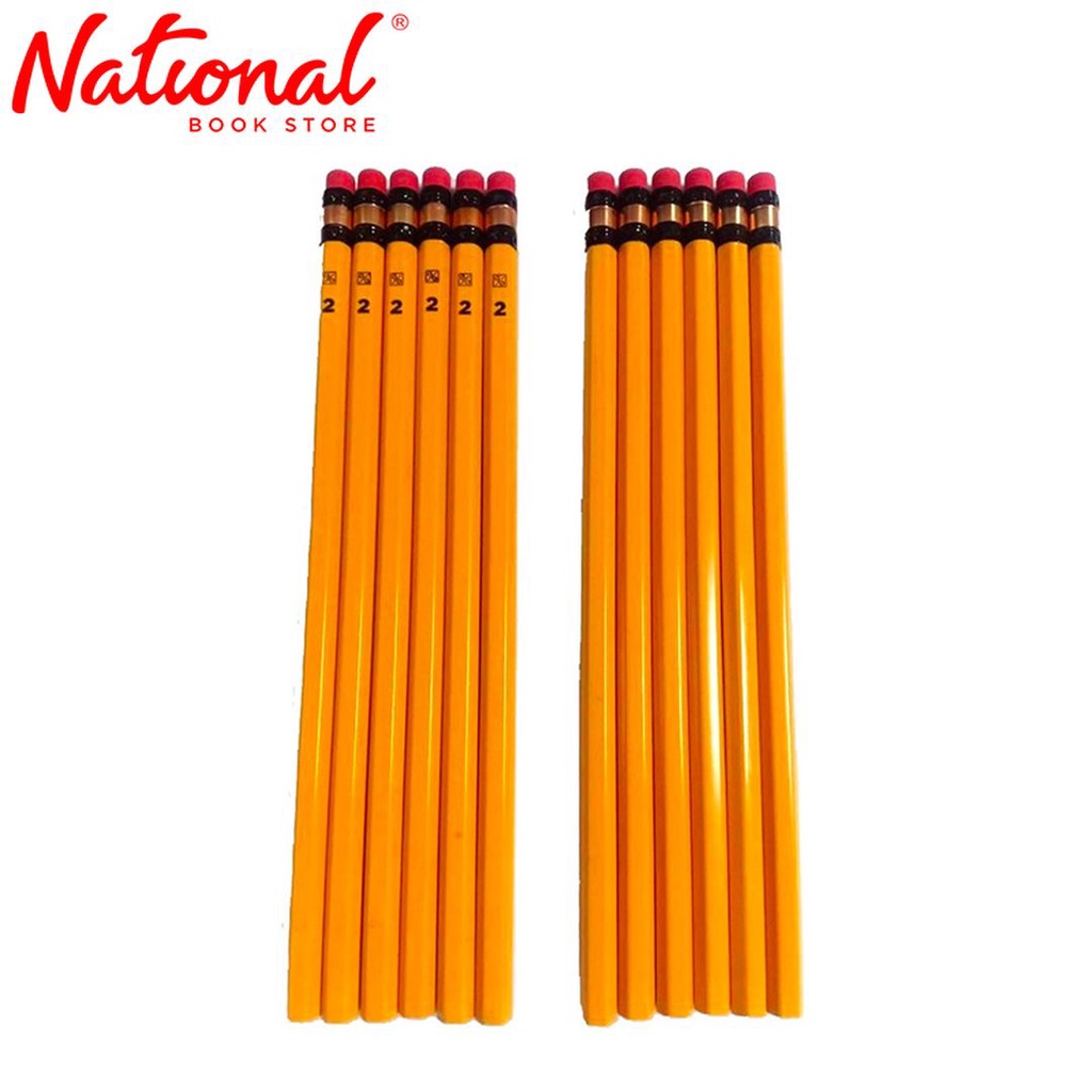 Best Buy Regular Yellow Wooden Pencils No.2 12s - School Supplies ...
