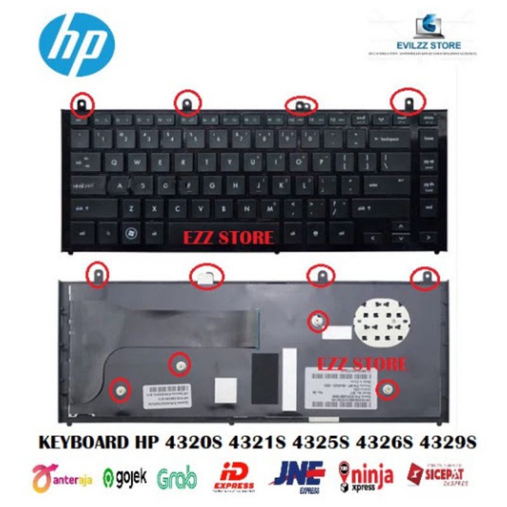 KEYBOARD HP ProBook 4320 4320S 4325 4325S 4326S 4329S SX7 AESX7U00010 | Shopee Philippines