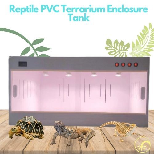 [READY STOCK] PVC Reptiles Terrarium Enclosure Tank Heat Cage Tortoise ...