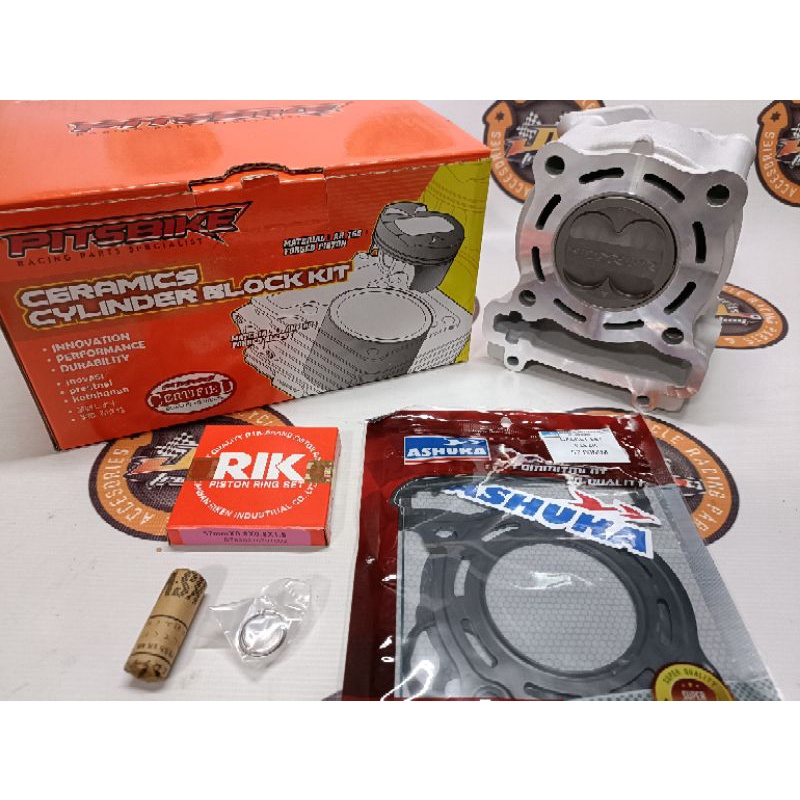 pitsbike BLOCK ceramic bore kit for sniper 150/135 | Shopee Philippines