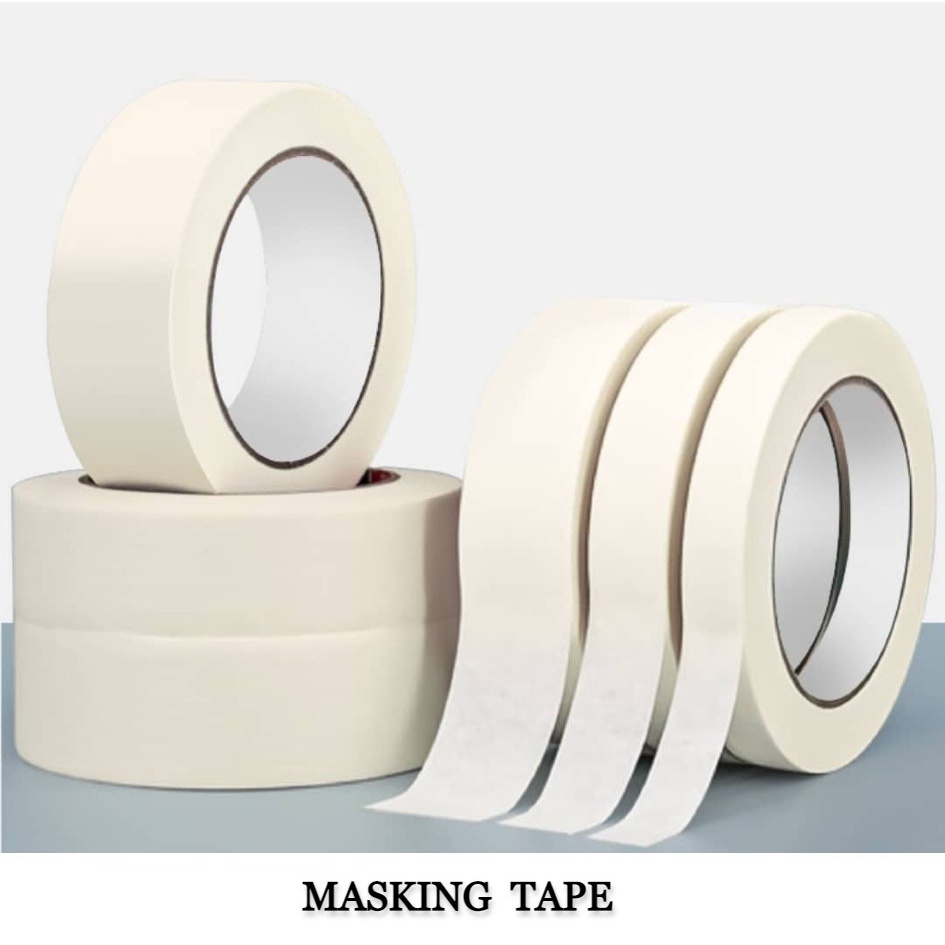 Masking Tape 15 Meters 1/2 , 3/4 , 1 , 11/2 , 2 | Shopee Philippines
