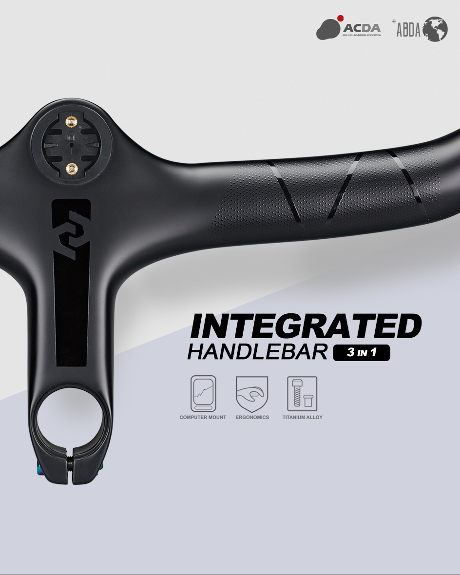 OG-EVKIN Carbon Road Integrated Handlebar 28.6mm Carbon Handlebars For ...