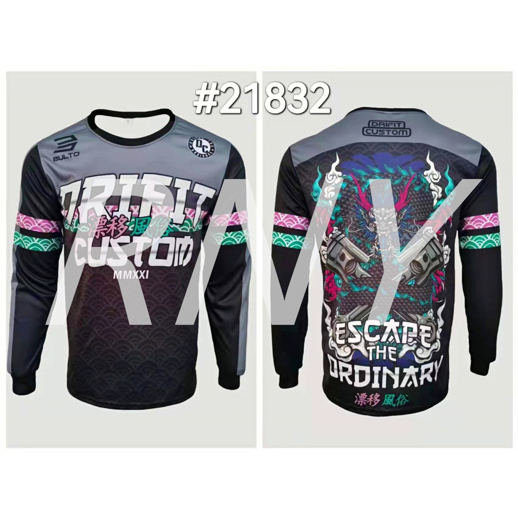 Drifit Custom DC Mens Racing Bike Ride Motorcycle Tshirt Long Sleeve Jersey | Shopee Philippines