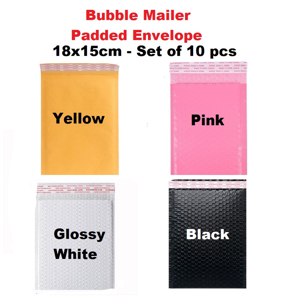 Small Bubble Mailer (15x18cm) Set of 10 Pcs | Shopee Philippines