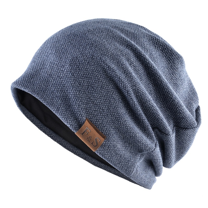 Fashion Bonnet Hat For Men And Women Autumn Winter Knitted Solid Color ...