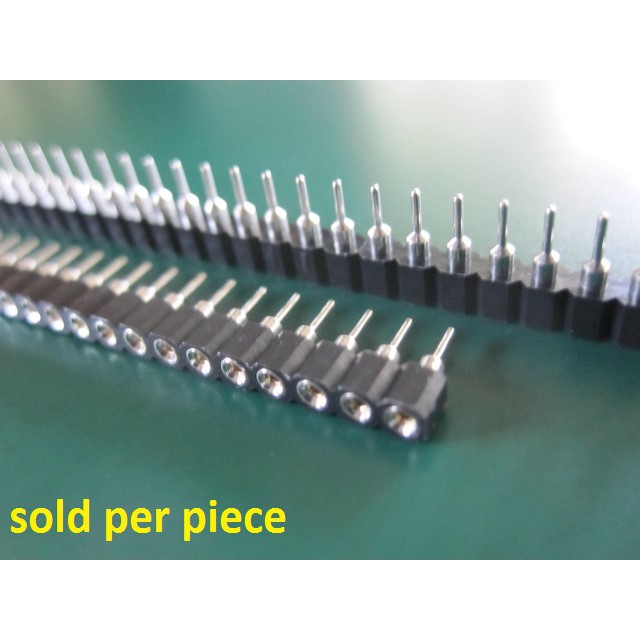 Strip Tin PCB Female IC Breakable 40pin Single Row Round (sold per ...
