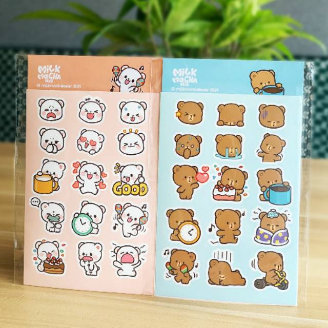 Milk Mocha Bear Daily Sticker - MM022/MM023 | Shopee Philippines