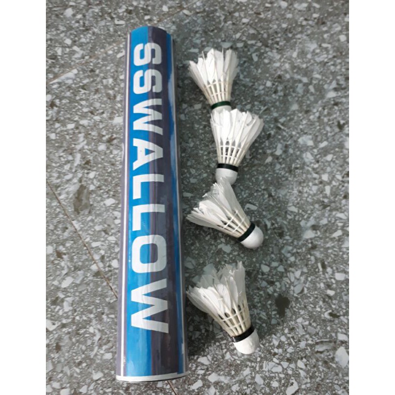 SHUTTLE Cock 12 pcs Made of balahibo High Quality | Shopee Philippines