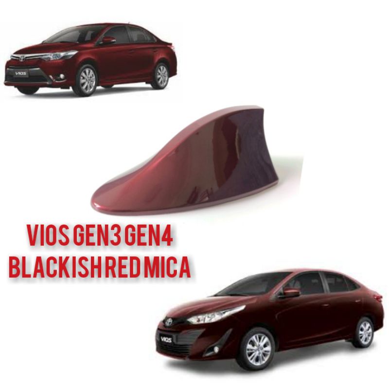 SHARK FIN ANTENNA BLACKISH RED MICA. (Vios gen3 gen4) | Shopee Philippines