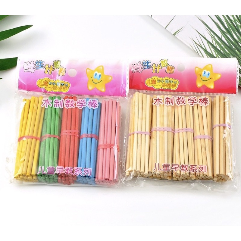 100pcs.Educational Math/Counting sticks assorted colors 3inches ...