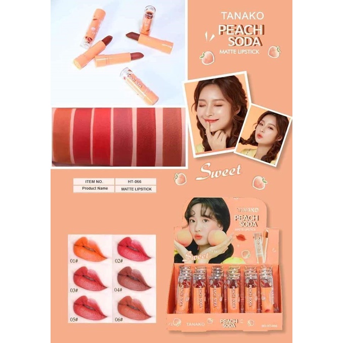 Peach Soda Matte Lipstick By TANAKO 3.5g | Shopee Philippines