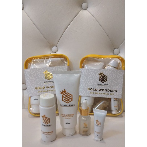 Skinfluence GOLD WONDERS 24K Gold Facial Set | Shopee Philippines