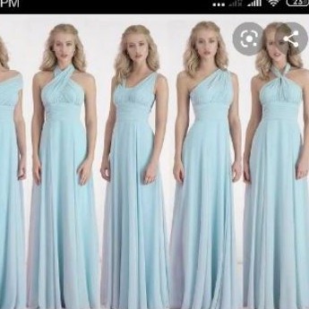 POWDER BLUE Infinity Dress premium quality with Attached Tube kids-Plus ...