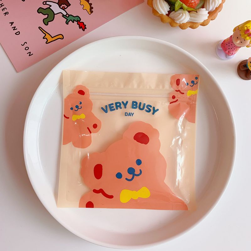 Candy food Cookies Packaging Bags Creative Cute bear Snack Sealed Bag ...