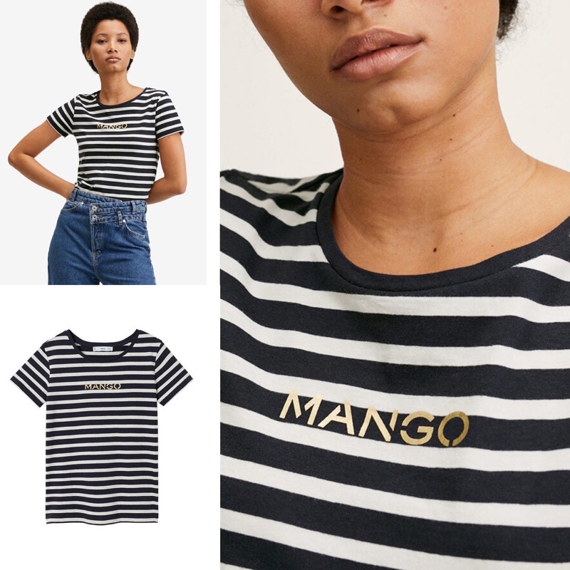 M*ANGO LOGO COTTON T SHIRT (AUTHENTIC OVERRUNS) | Shopee Philippines
