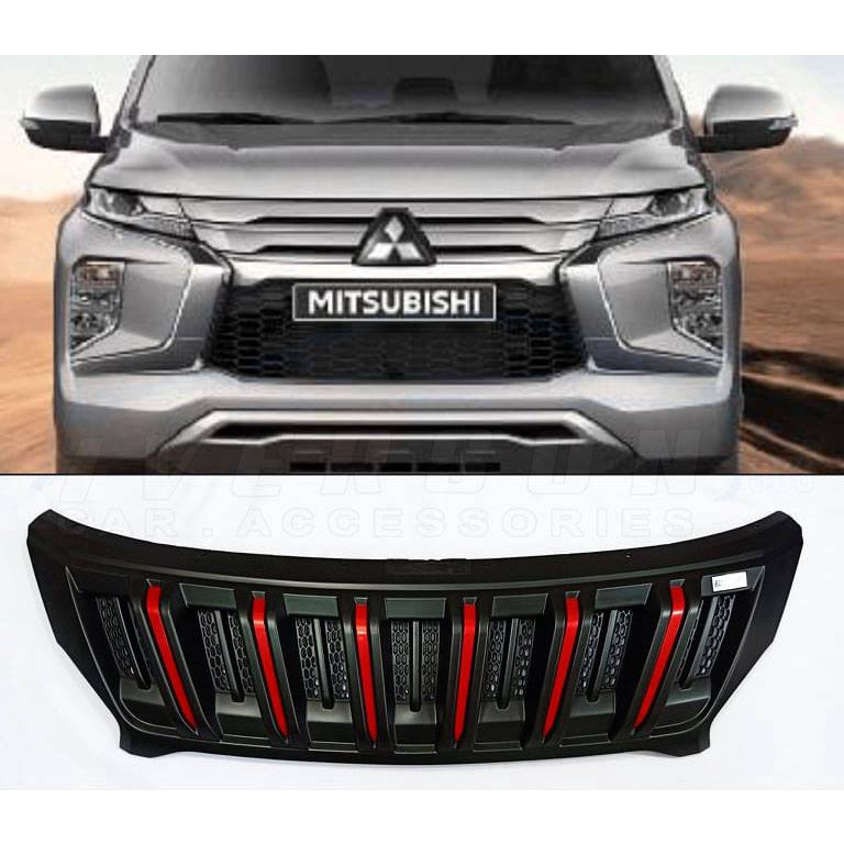 Front Grill Red Trims for Mitsubishi Montero 2021 | Shopee Philippines