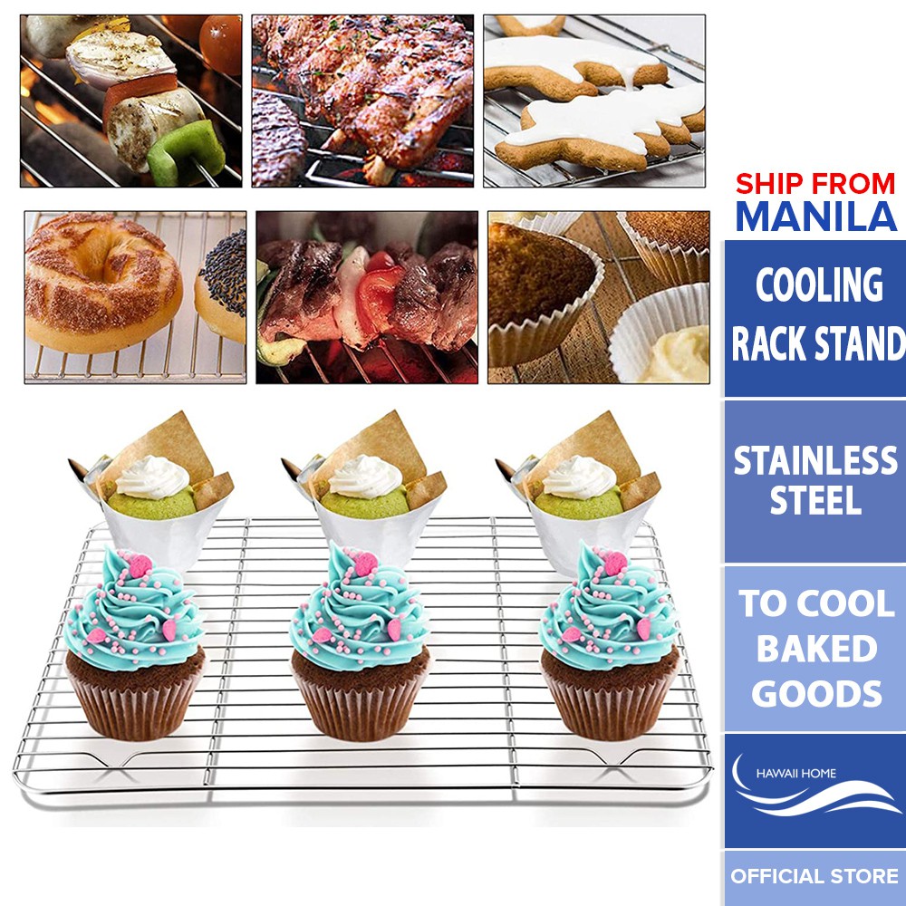 Hawaii Home 26 / 33 Cm Stainless Steel Bread Baking Drying Net Cooling ...
