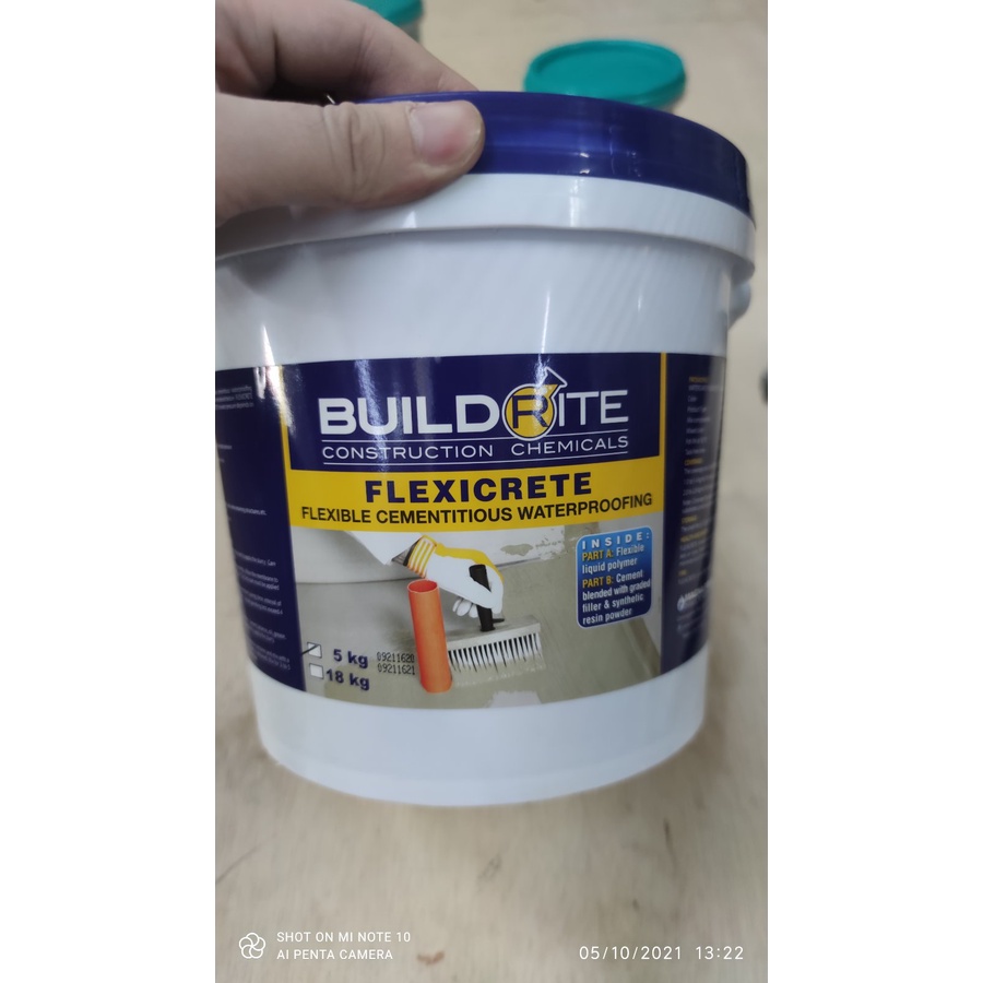 Buildrite Flexicrete Two Component Flexible Cementitious Waterproofing Membrane 5KG | Shopee ...