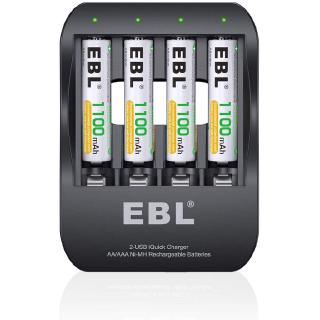 EBL LN-6201 4-Bay iQuick Tech Smart Battery Charger with Fast Charging ...