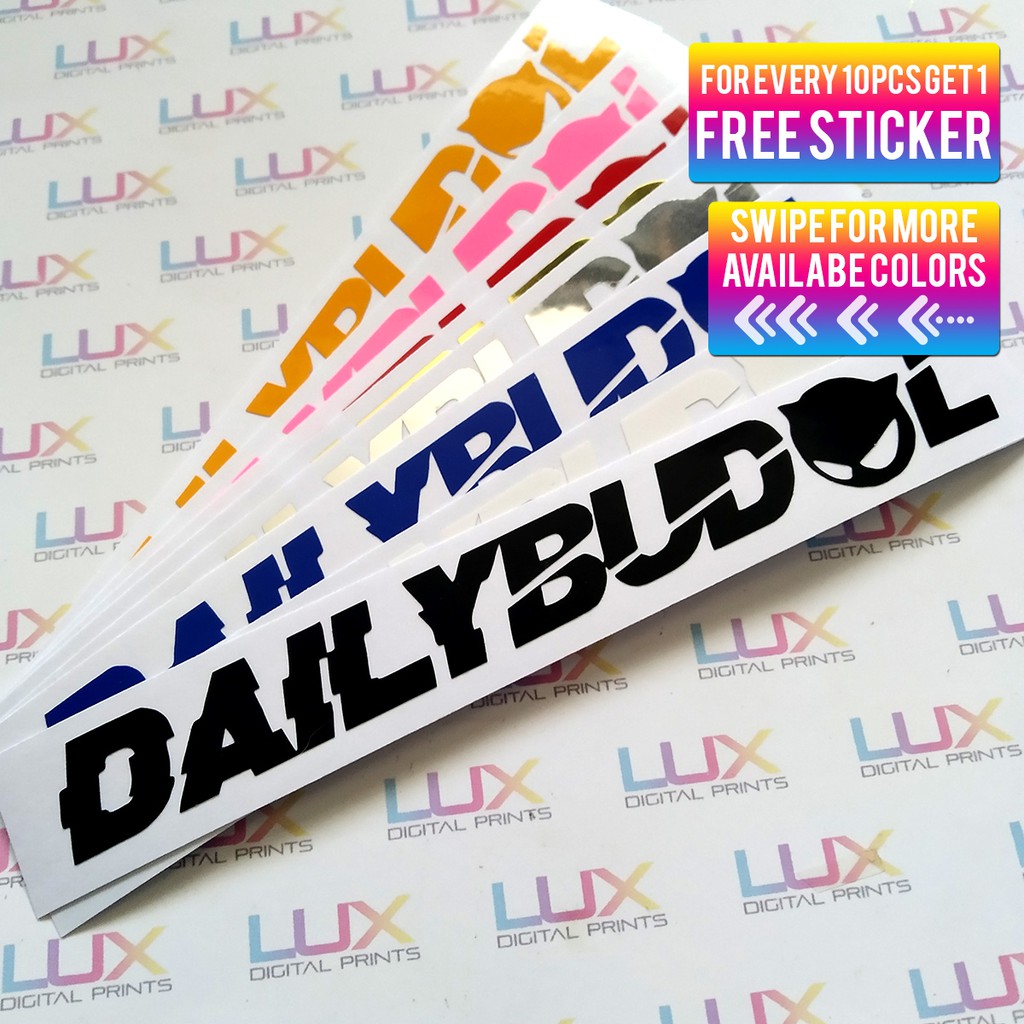 DAILY BUDOL Die-Cut Vinyl Sticker/Decal/laptop/mugs/tumblers etc ...