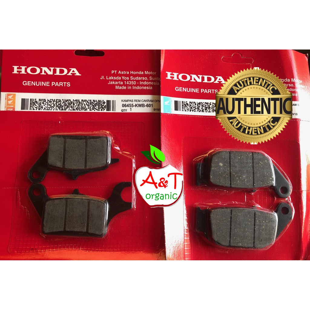 RS 150 Set - Honda Brakepad Front & Rear Set for RS 150 GTR 150 RS150 ...