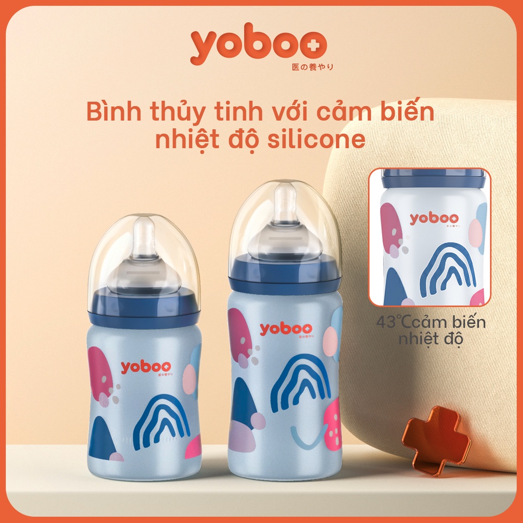 [FREE Bottle CLEANING SET] Yoboo YB-0043/0044 wide neck glass milk ...