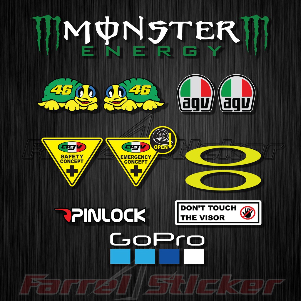 High quality Helmet sticker set Helmet sticker | Shopee Philippines