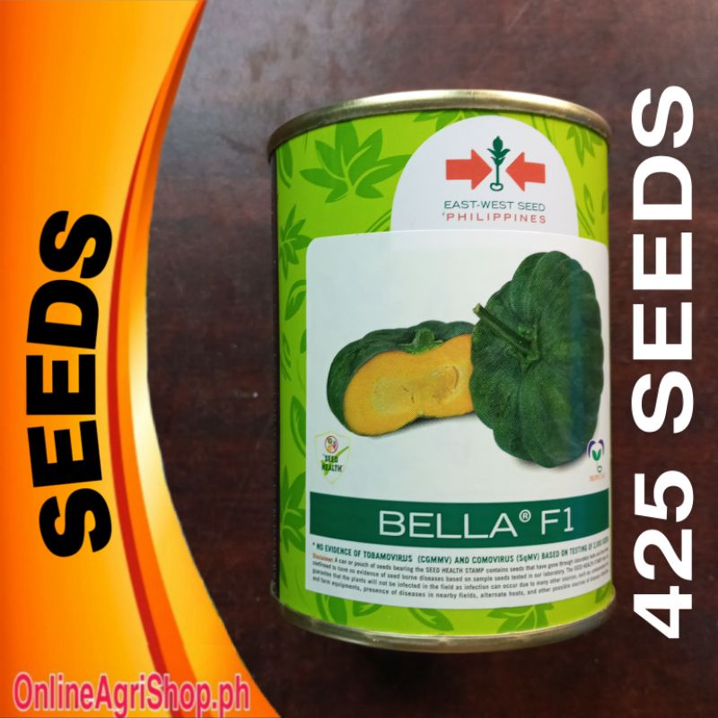 BELLA F1 HYBRID SQUASH SEEDS (50 GRAMS OR 425 SEEDS) EAST WEST SEEDS ...