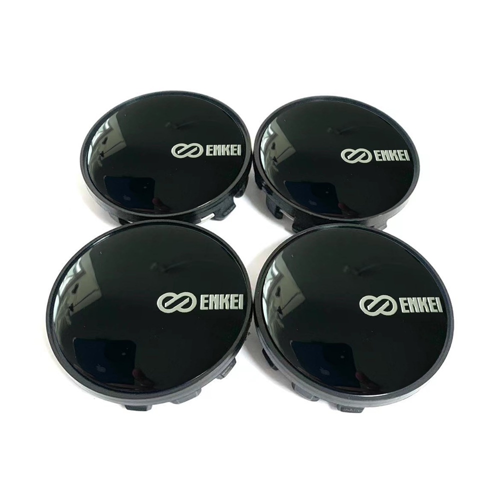 4pc 59mm ENKEI Wheel Center Cap Black Modified Sports Wheel Hub Cap ...