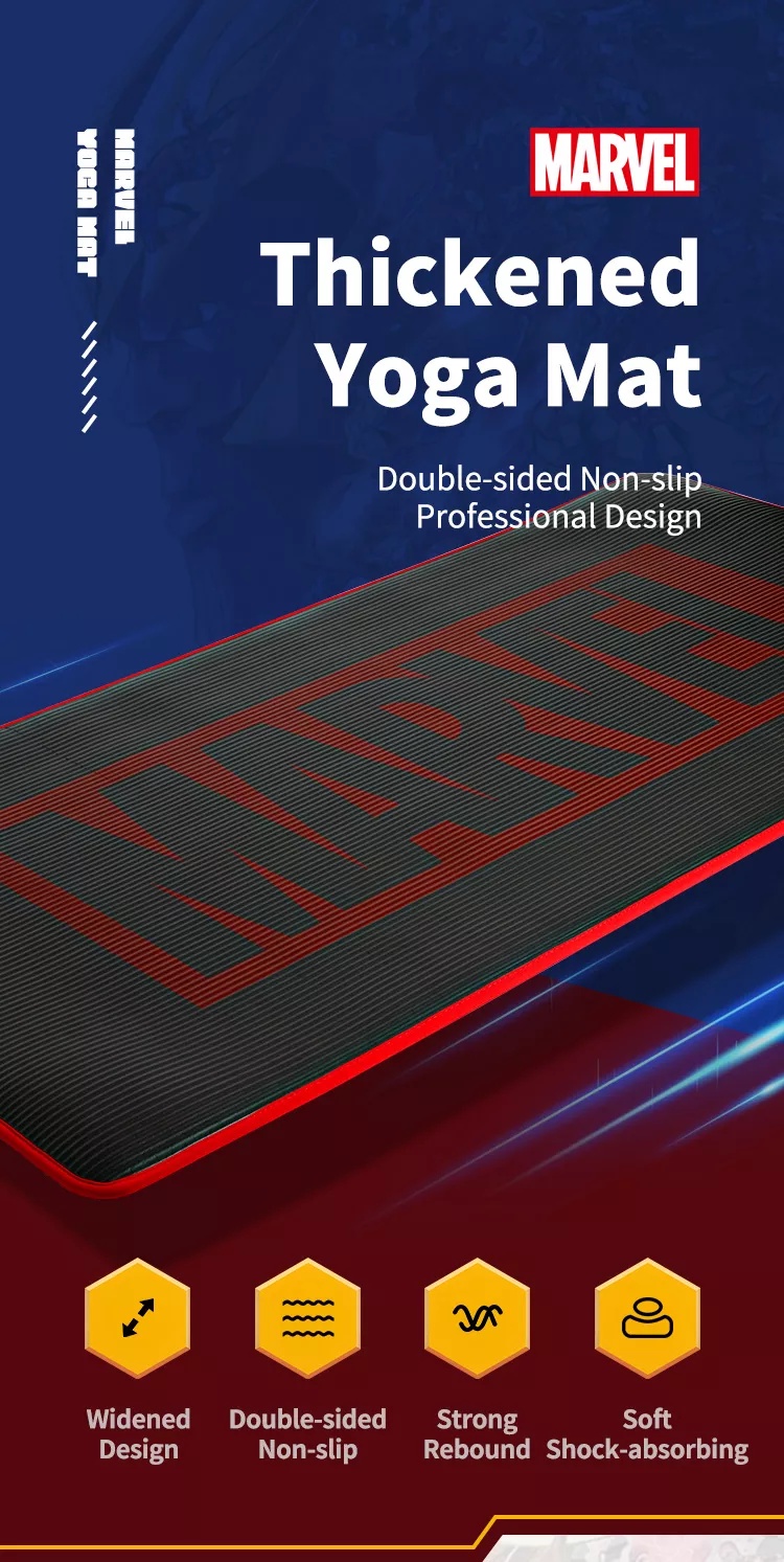 Marvel Binding Yoga Mat 10mm x 1 pc (JMBD19060) | Shopee Philippines