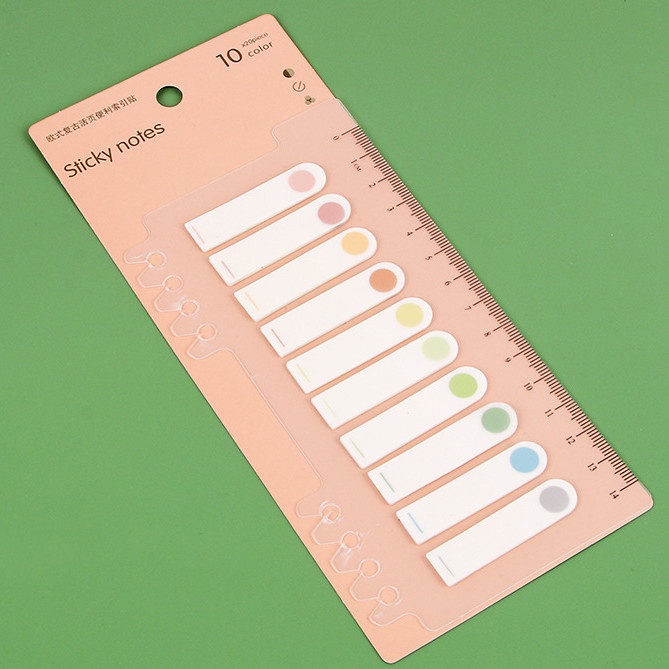 Morandi Sticky Note Tab 200Pcs Light Writable Index Annotation Markers ...