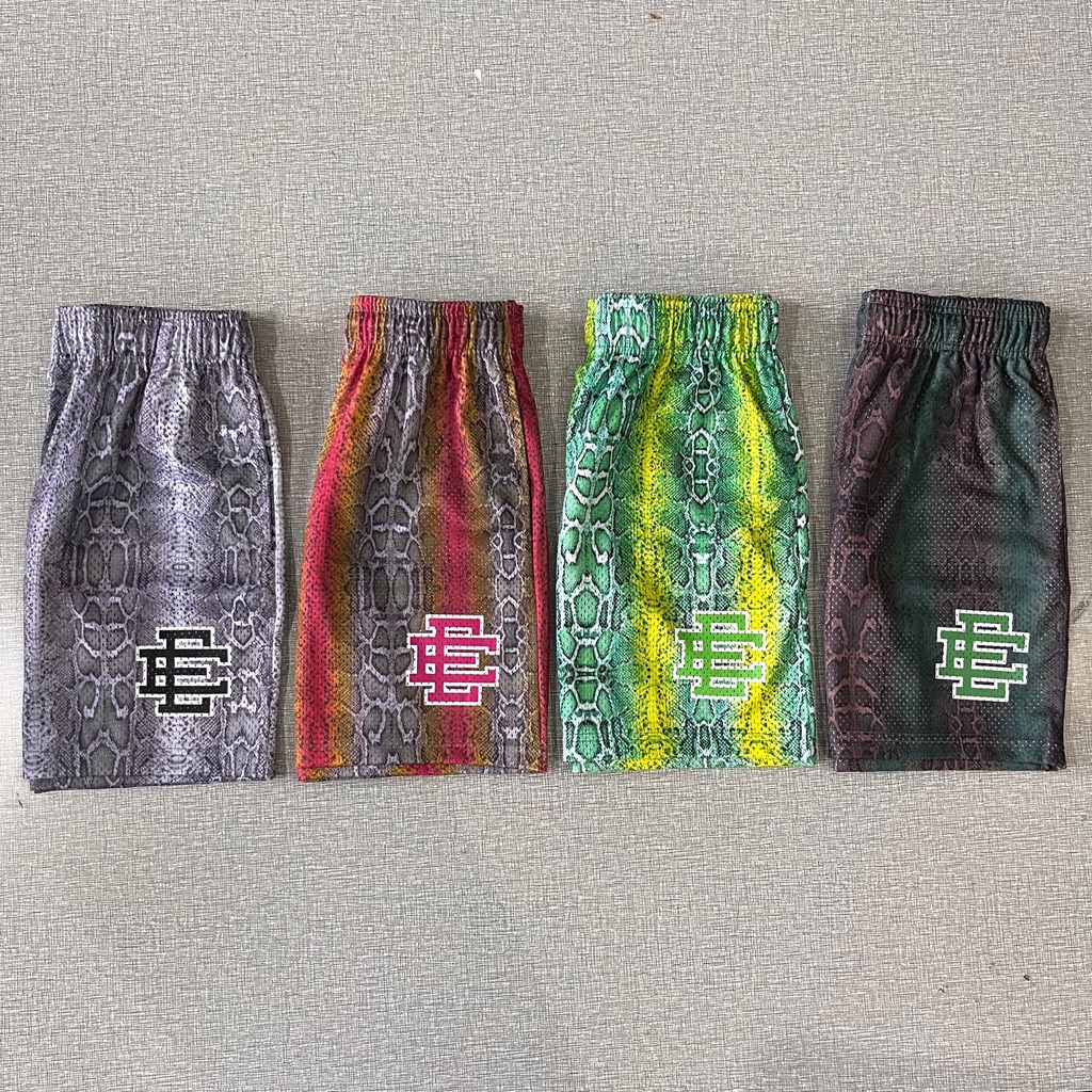 Eric Emanuel Gecko 2021 New Shorts Snake Pattern Laser Label Printing ...