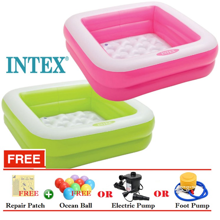 57100 INTEX Inflatable Ring Swimming Pool Safe PVC Bath Basin KOLAM ...