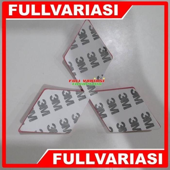 MERAH Red Mitsubishi Logo Emblem 15x15x15cm Pajero Xpander Triton L200 ...