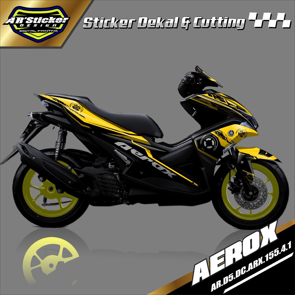 Decal Aerox 155 Full Body - Sticker Dekal Aerox Full Body D5 (Code 004 ...