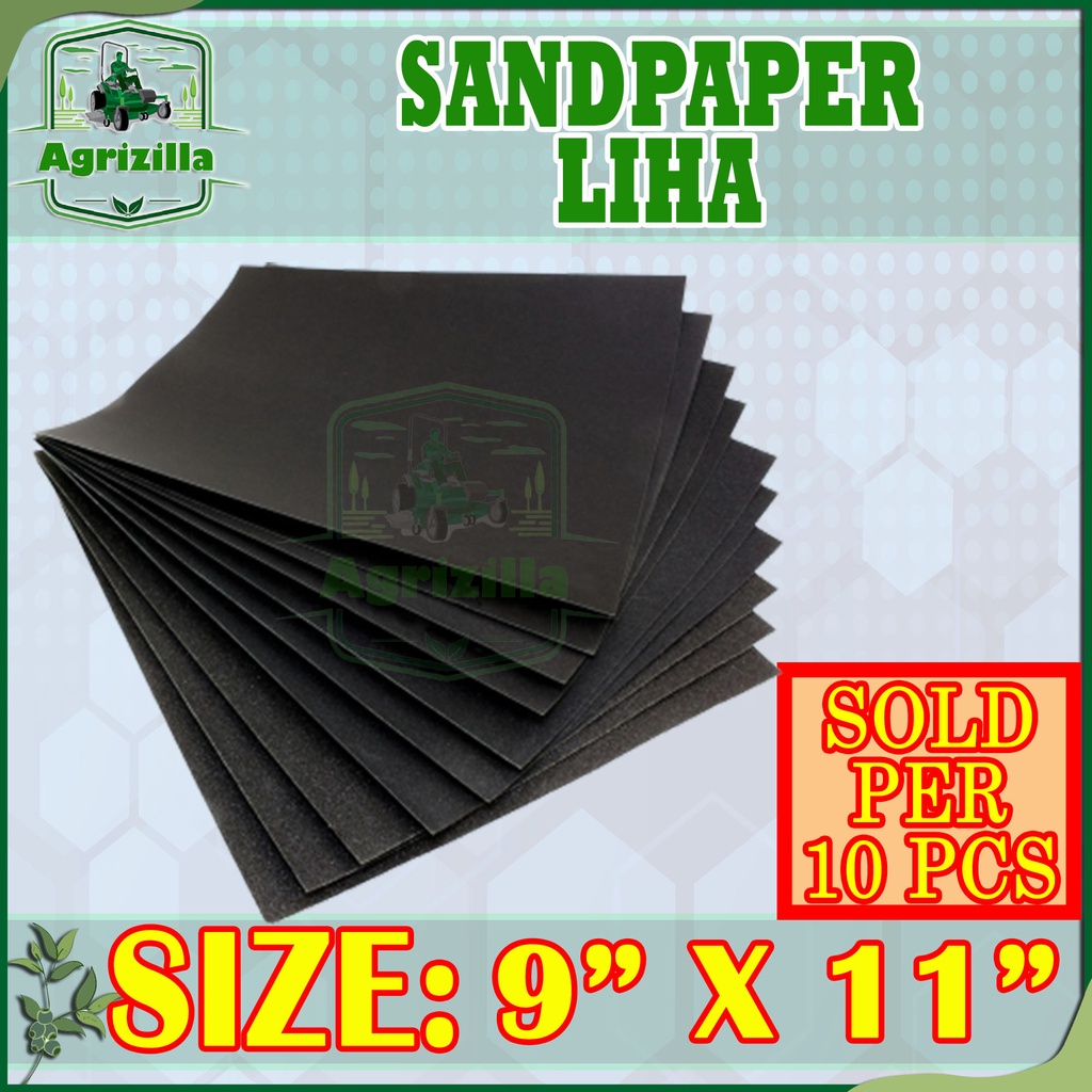 LIHA / SANDPAPER 9" X 11" GRIT 1000 120 400 - SOLD PER 10 PIECES ...