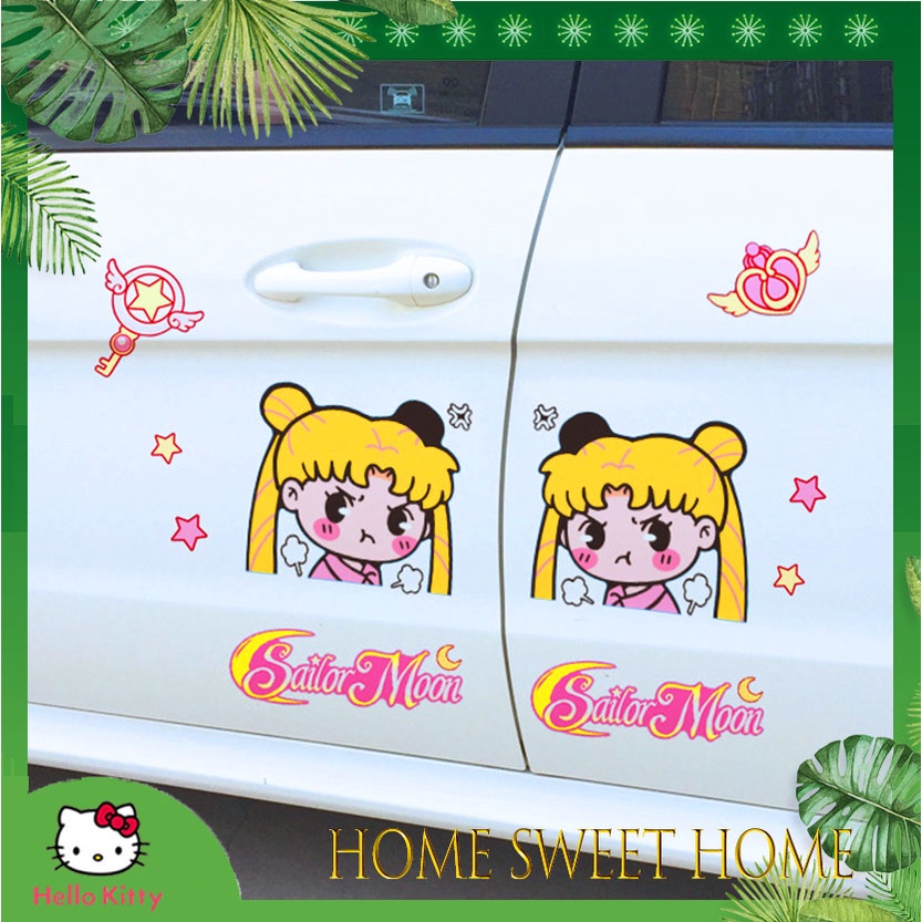 Sailor Moon Car Stickers 5 in 1 All-vehicle Combination Package Sticker ...