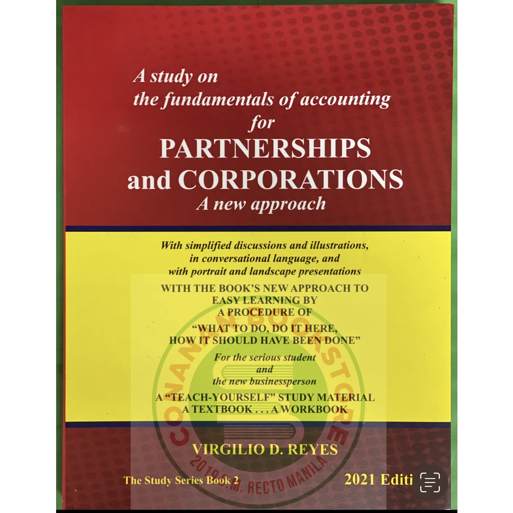 Accounting for Partnerships & Corporations 2021 by Virgilio Reyes ...