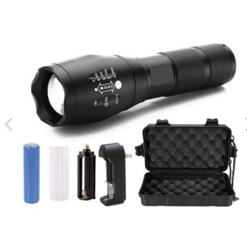 ！FRNC Ultra Bright CREE XML T6 LED 5 Mode Bright Zoom Flashlight Splashproof Torch #SXZ-103 ...