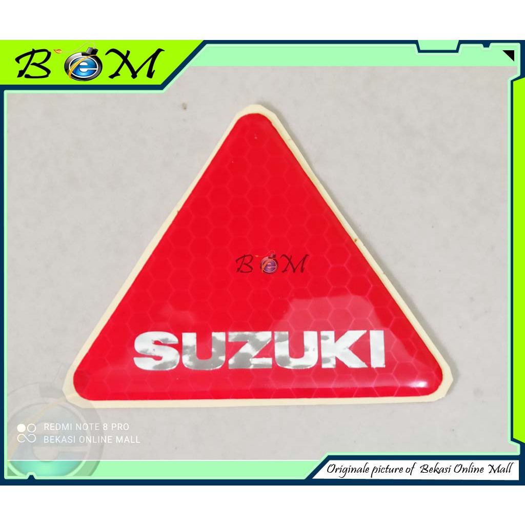 Suzuki Satria shogun thunder Rear Fender Triangle Emblem Sticker ...
