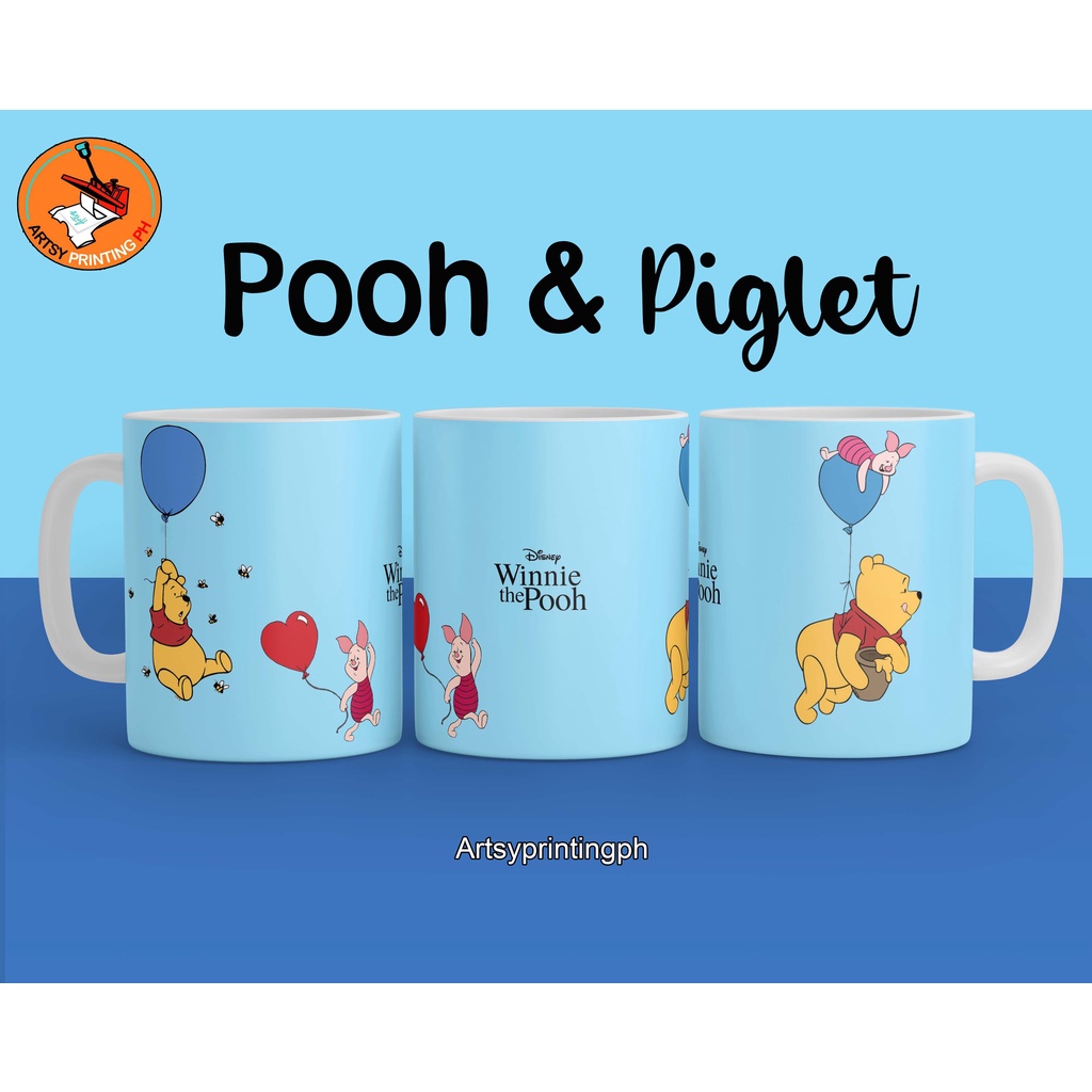 ARTSY-POOH AND PIGLET MUG COLLECTION | Shopee Philippines