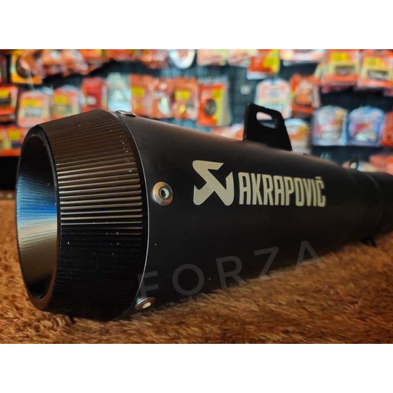 AKRAPOVIC EXHAUST PIPE MUFFLER BULLETTYPE 51MM UNIVERSAL (LOUD PIPE ...