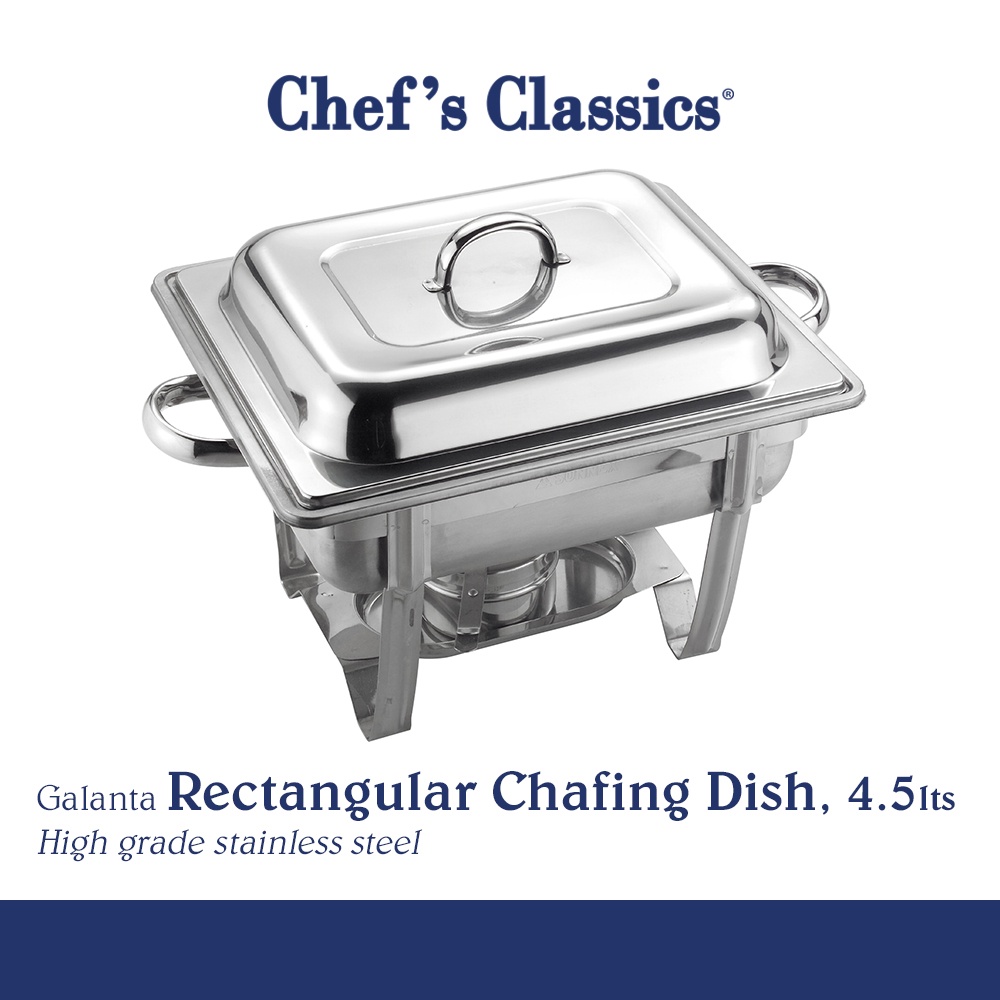 Chef's Classics Galanta Stainless Steel Rectangular Buffet Chafing Dish ...