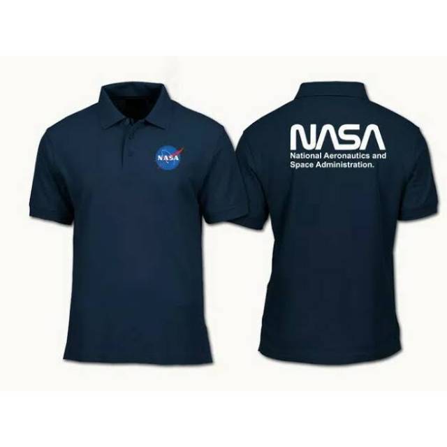 Wangki nasa NAVI BLUE polo shirt / thsirt polo / nasa polo shirt / nasa ...