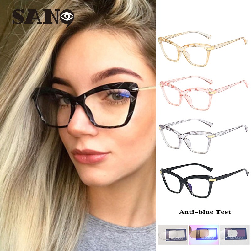 Western Cat Eye Brand Design Computer Anti Radiation/Blue Light Lens ...