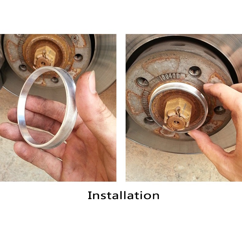 4pcs/set Universal Wheel Hub Center Rings Aluminum Alloy Centric Hub ...